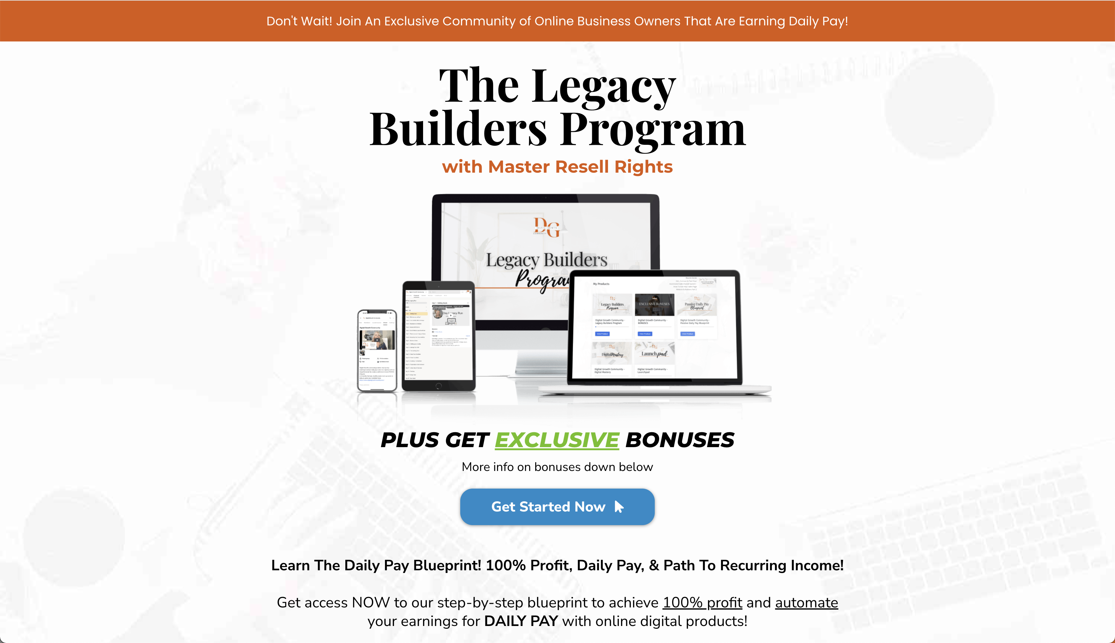 Legacy Builders Program with Master Resell Rights