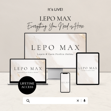 Opt In page for LEPO MAX