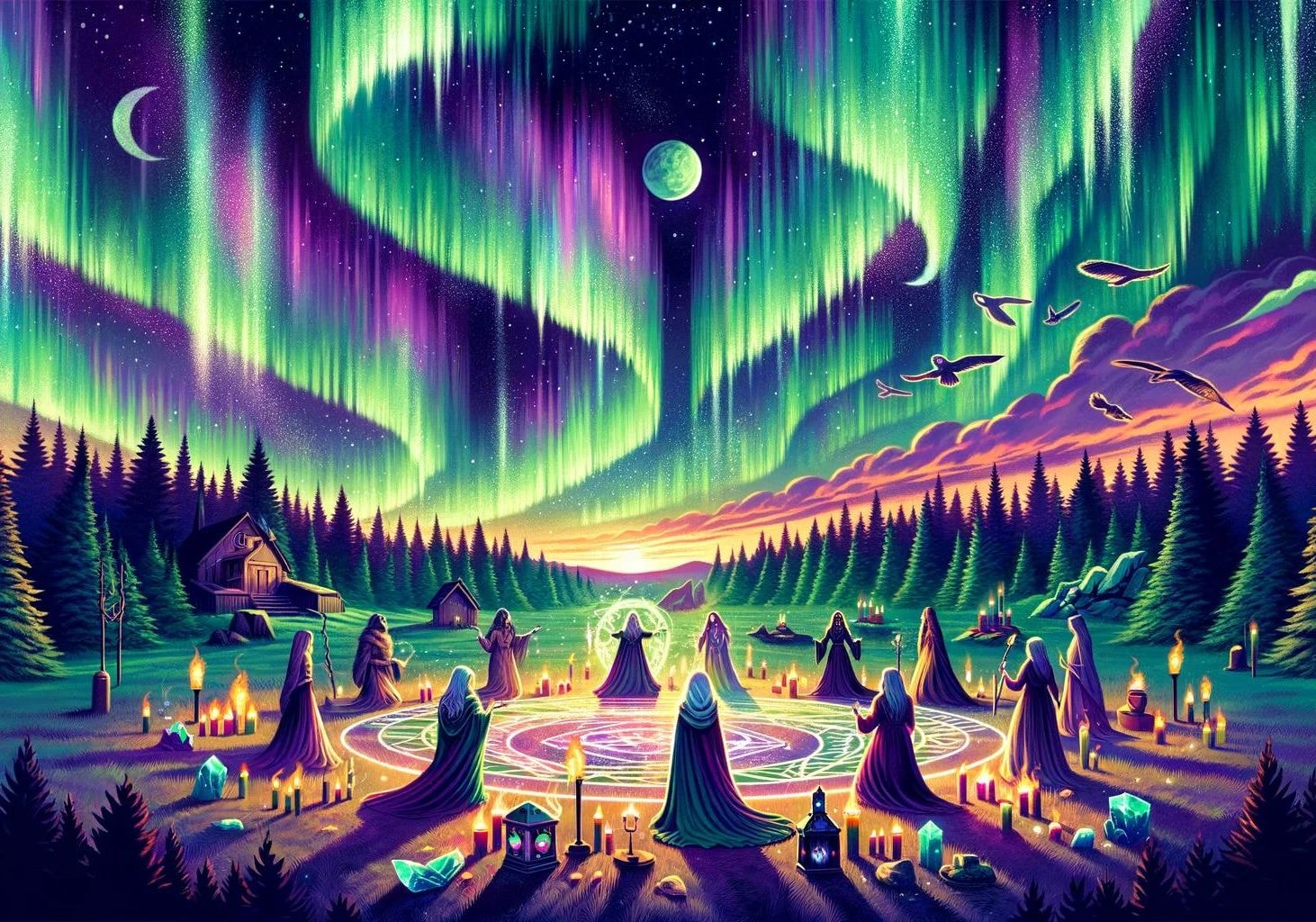 Embracing the Mystical Skies: The Aurora Borealis in Wiccan Practice