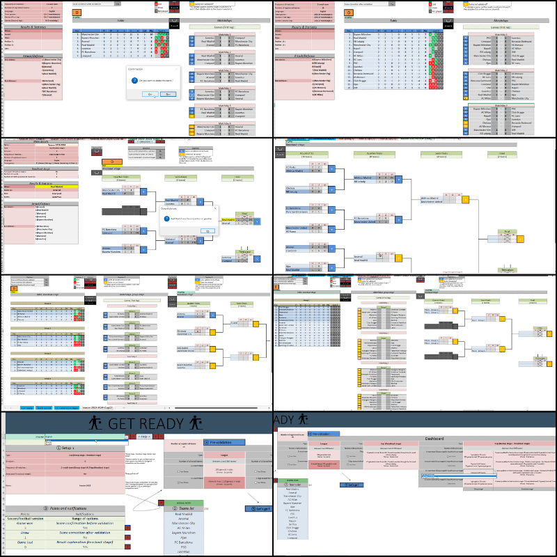 League and Tournament Simulators