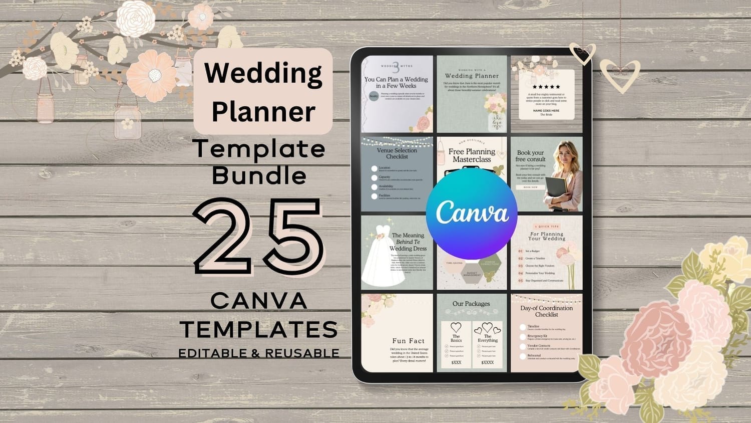 Wedding Planner Template Bundle