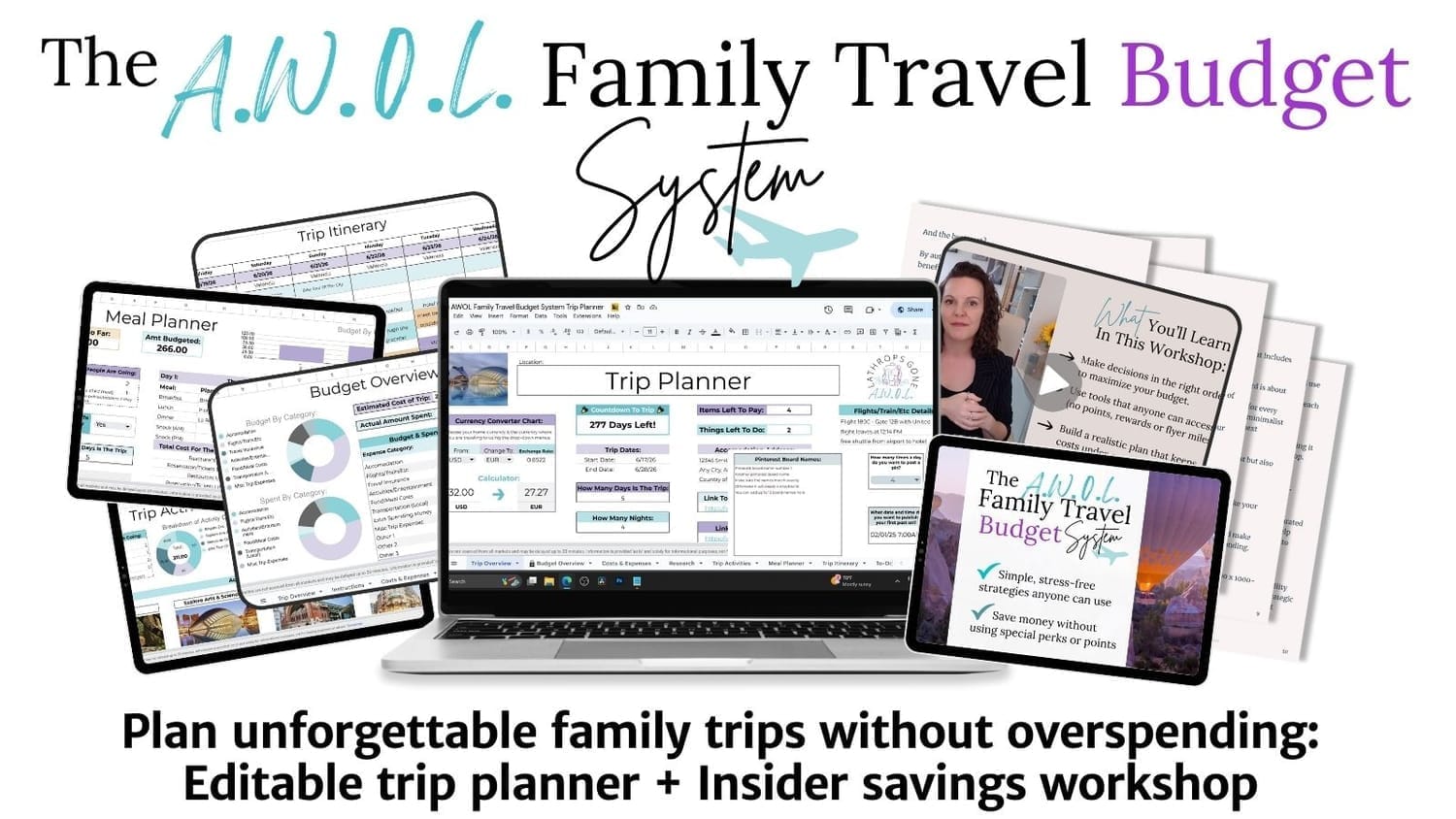 Family Travel Budget Planner & Workshop | LathropsGoneAWOL