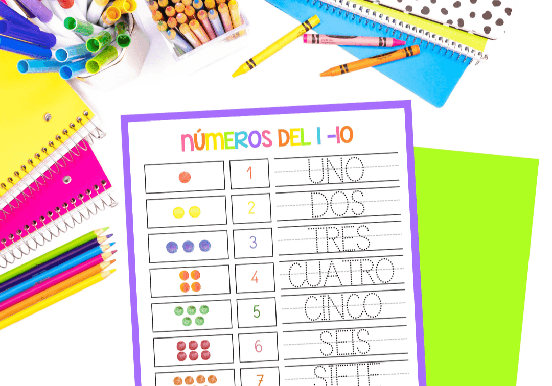 📖 ¡Descarga GRATIS hojas para trazar los números del 1 al 10! ️