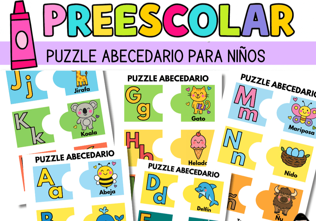 Puzzle del abecedario para niños: aprende las letras jugando | Tarea Kids