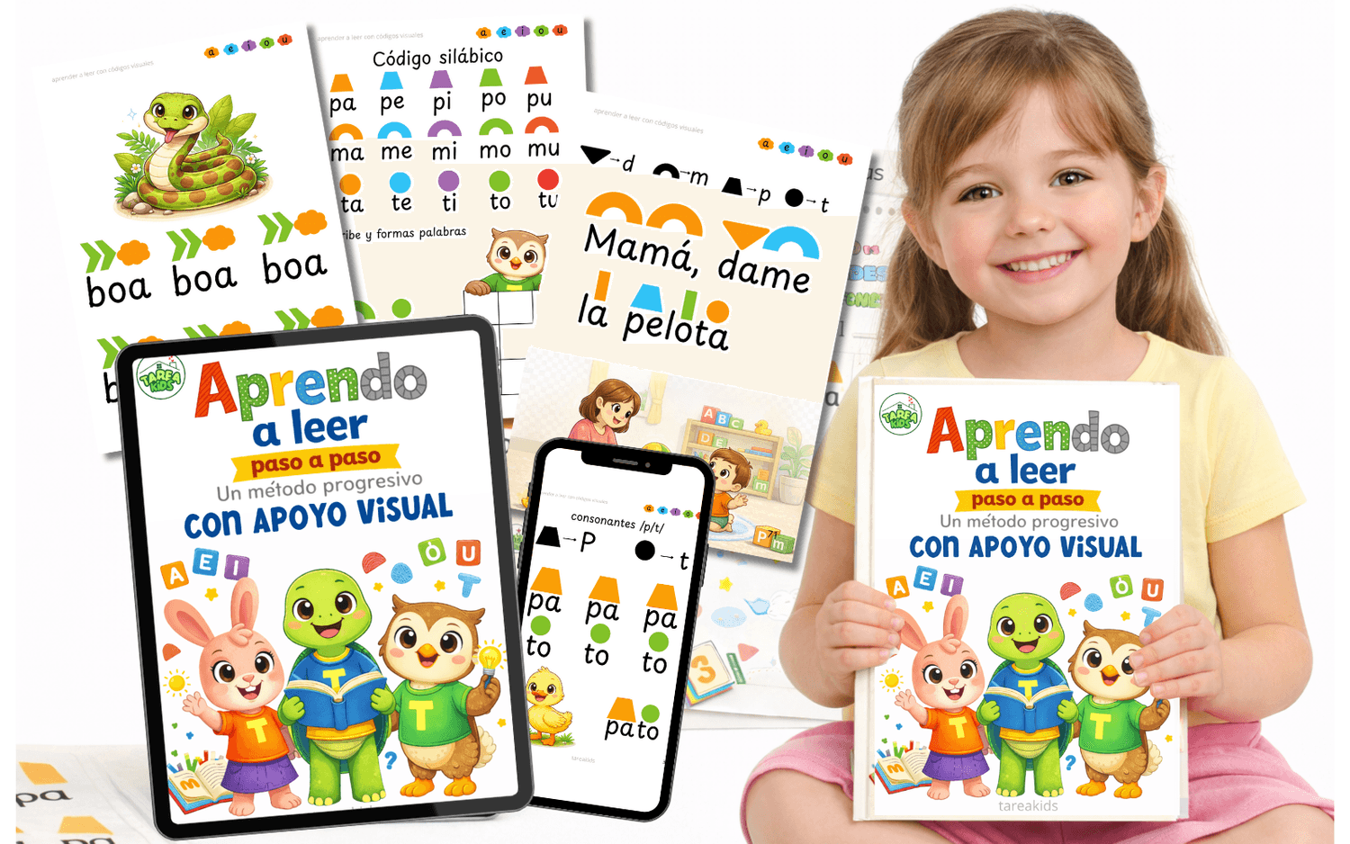 Aprendo a leer paso a paso con códigos visuales | Tarea Kids