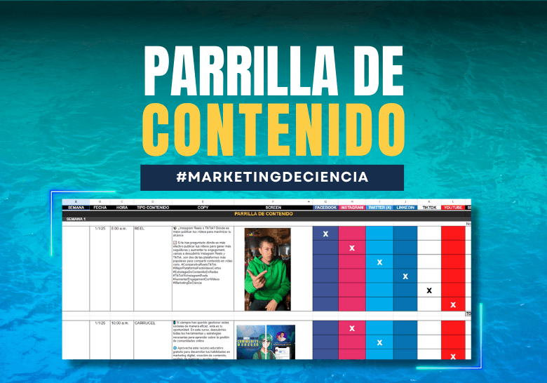 Parrilla de Contenido para Redes Sociales: Guía Completa y Plantilla Gratis
