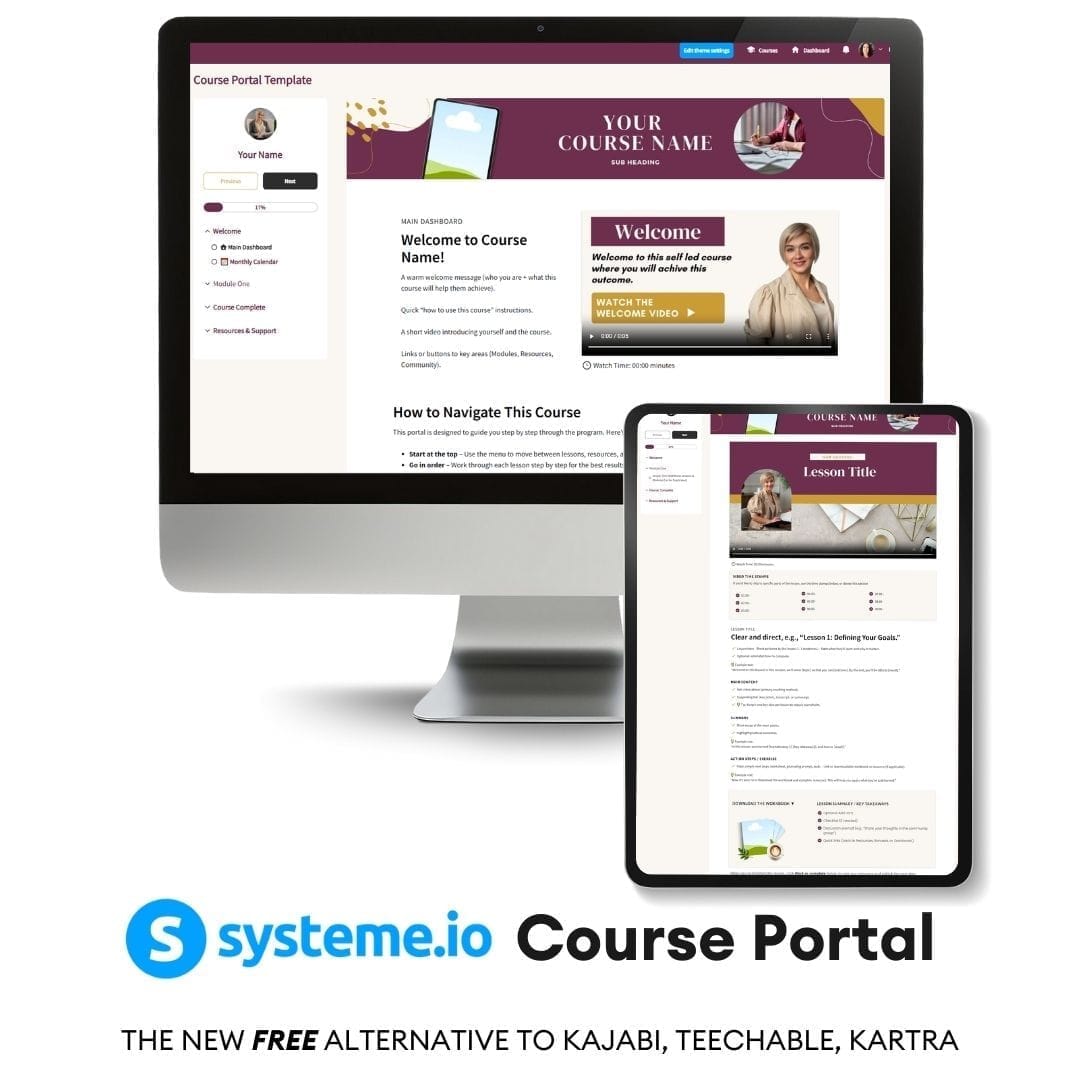 Course Portal Template